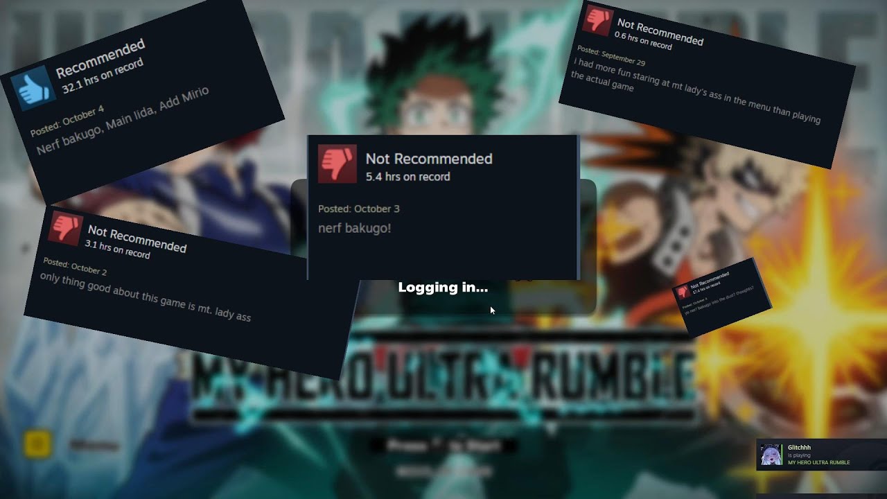 The new weeb warfare game has some interesting reviews Feat. @Glitchyzx ...