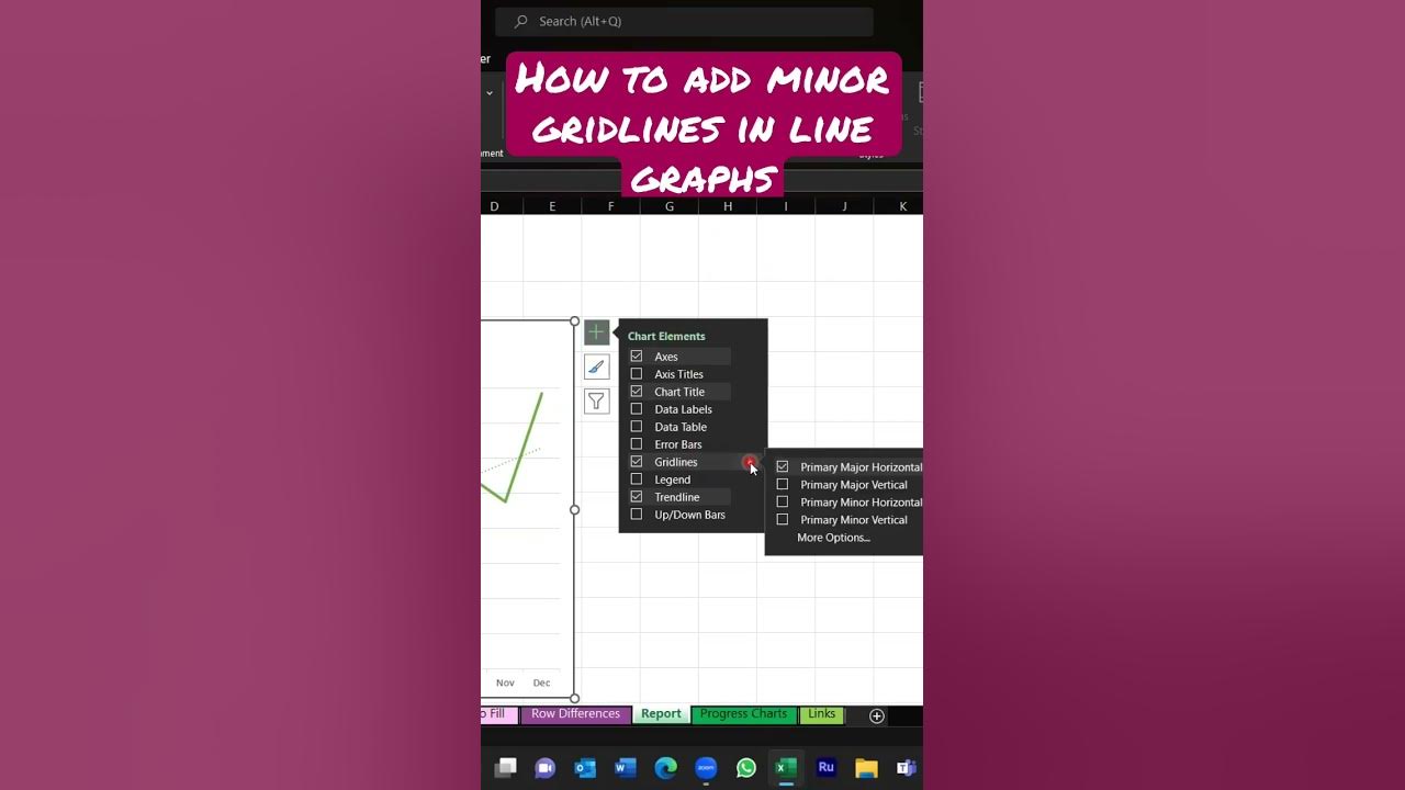 How To Add Minor Gridlines In Line Graphs In Excel YouTube how-to-add-minor-gridlines-in-line-graphs-in-excel-youtube