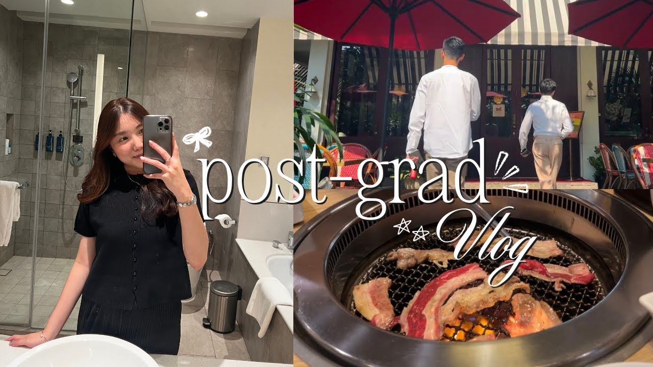 post-graduation vlog🎀 graduation photoshoot, eating onigiri show, japan ...