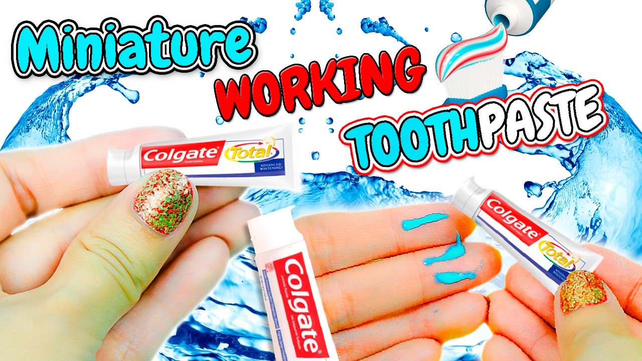 DIY Realistic Miniature Toothpaste Tube ~ Working Dollhouse Tutorial ...