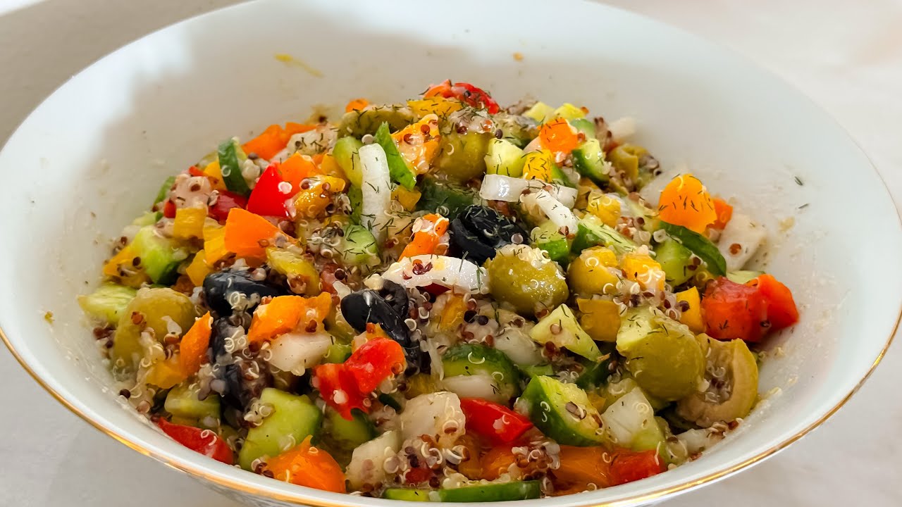 Quinoa salad that keeps you full for hours & helps in belly fat 😋 Best ...