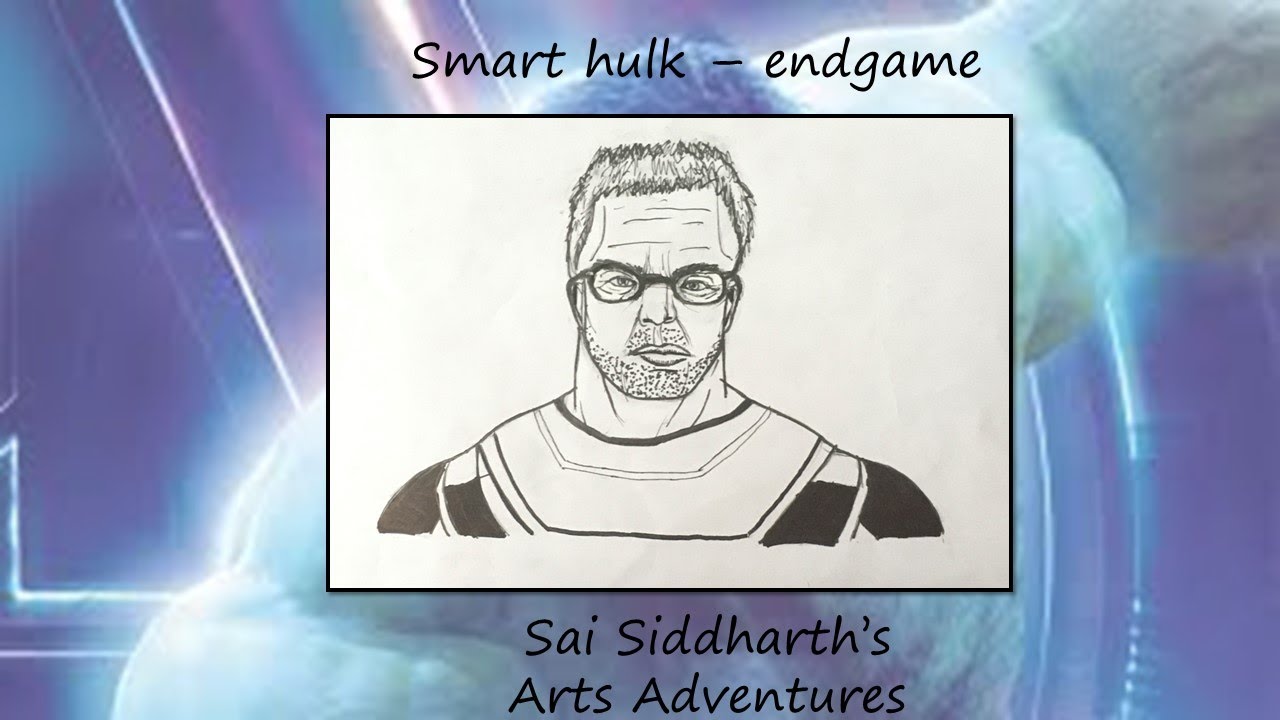 how to draw hulk from Endgame with step by step instructions | Sai ...