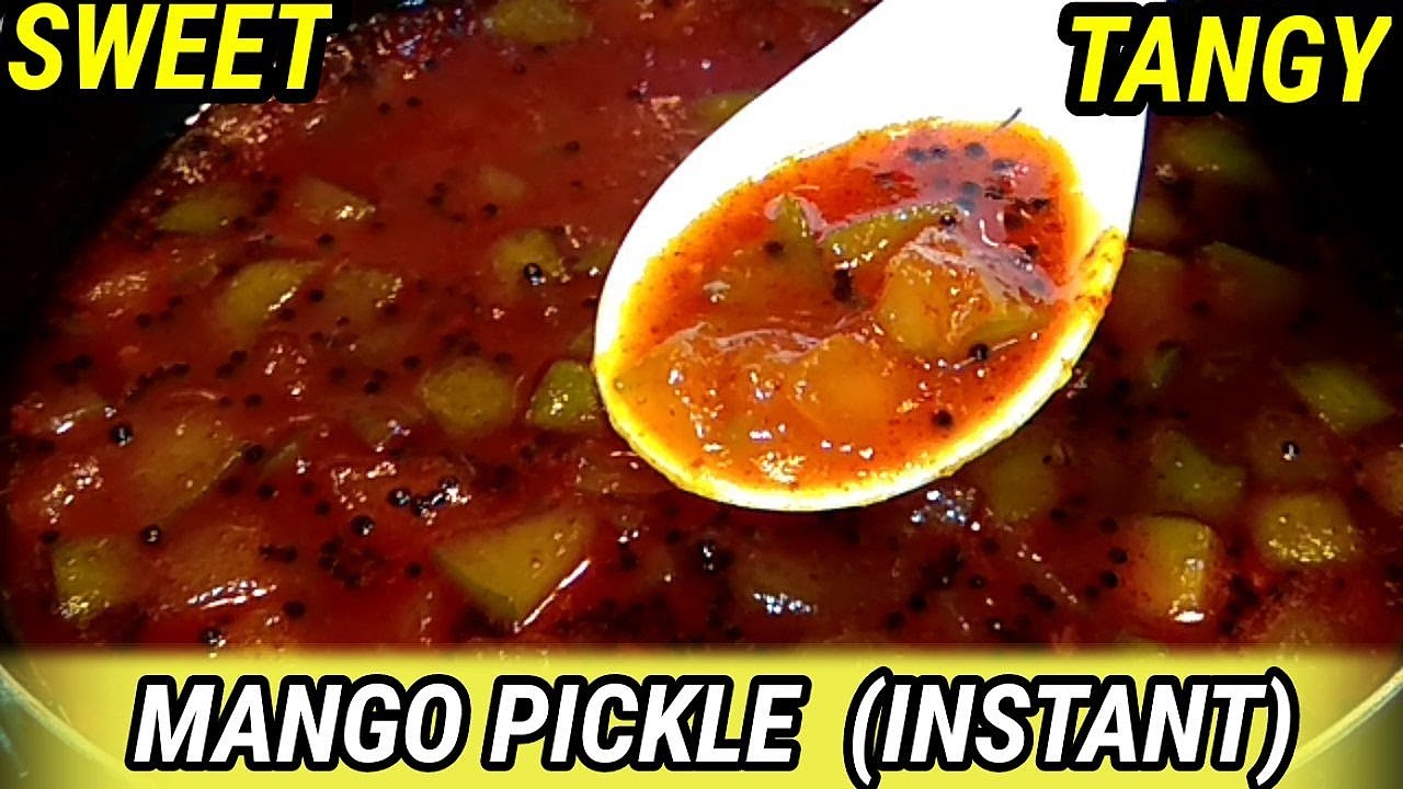 Mango Pickle (Instant)/Mavinakai Bisi Uppinakai/Sweet&Tangy Mango ...