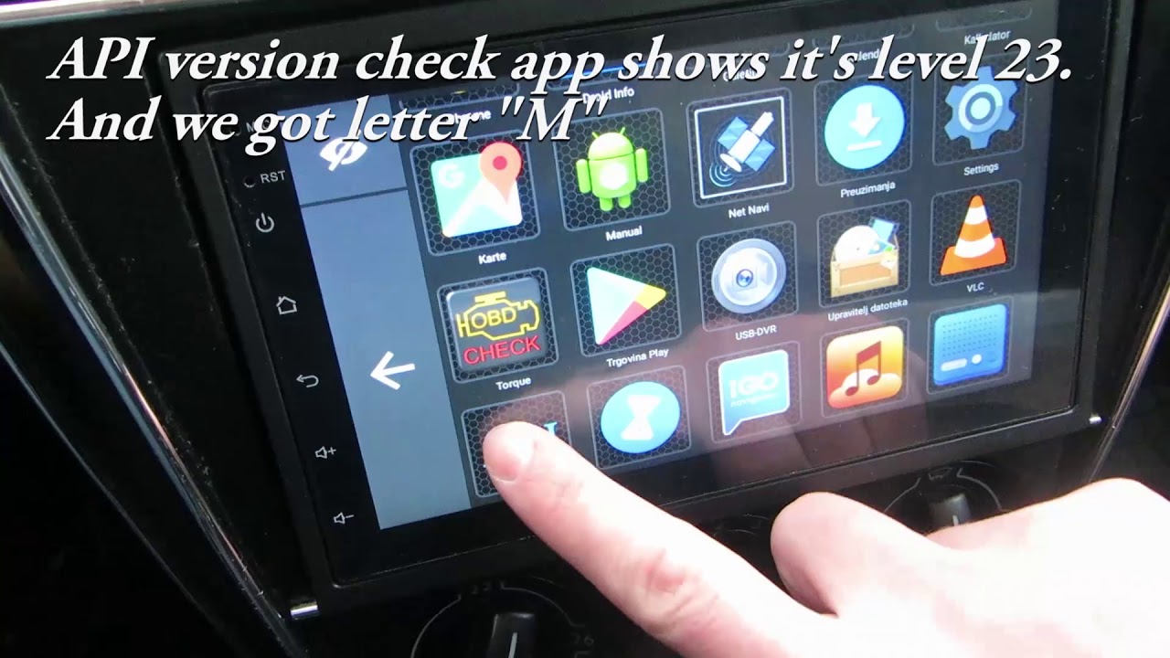 Fake Android Version on Head unit - YouTube