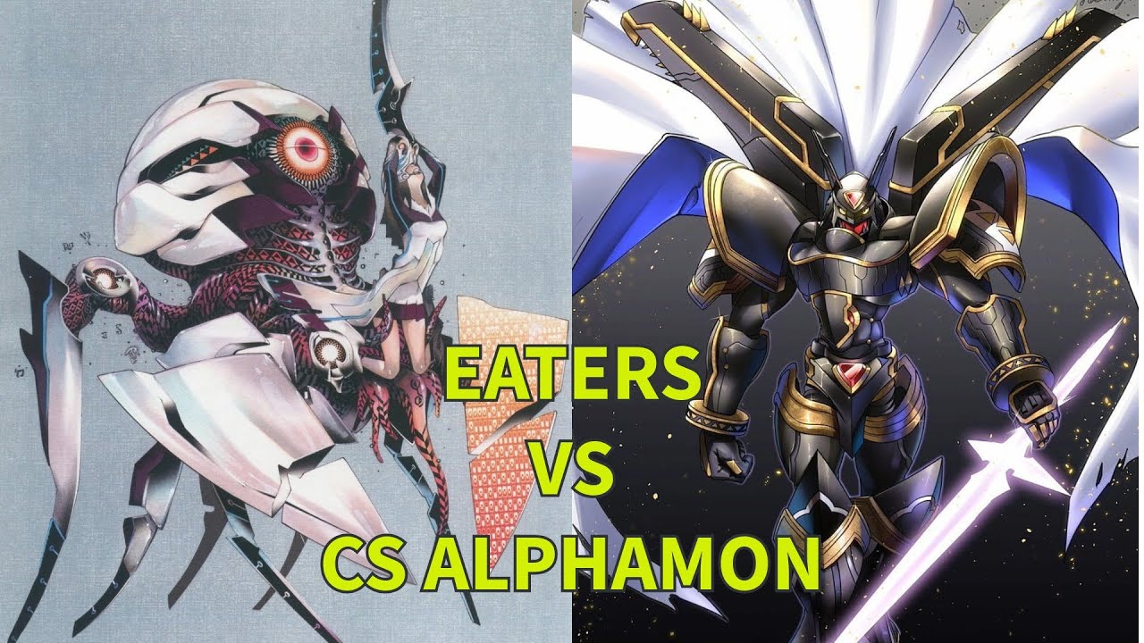 Eaters vs CS Alphamon: Digimon Card Game Hackers Slumber Gameplay - YouTube