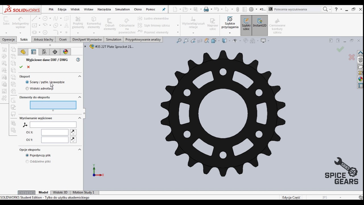 34. FRC Solidworks - Przygotwanie części pod laser DXF - YouTube