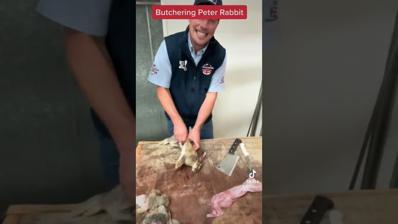 Butchering a rabbit - YouTube