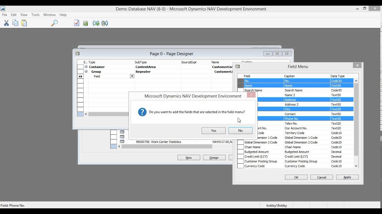 Microsoft Dynamics NAV 2015 Page Object - 2 - YouTube