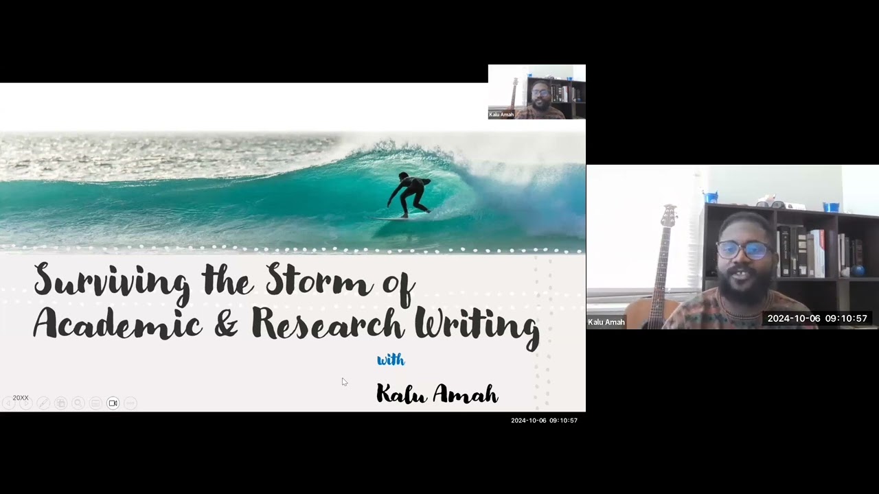 Academic Writing Workshop 1 - YouTube