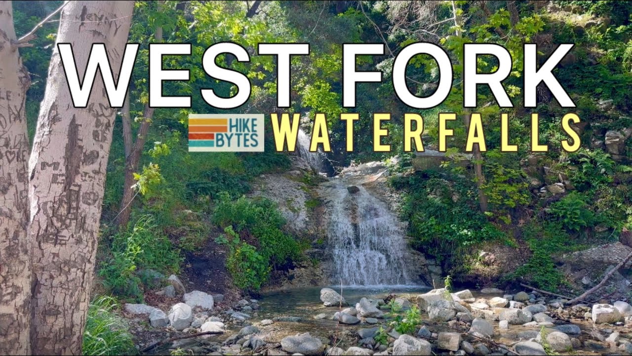 WATERFALLS of the West Fork Scenic Bikeway Trail San Gabriel River & Mountains | LA Waterfall ...