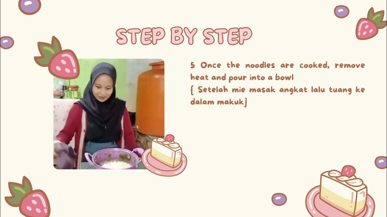 tugas prosedur text ( how to make mie instan) - YouTube