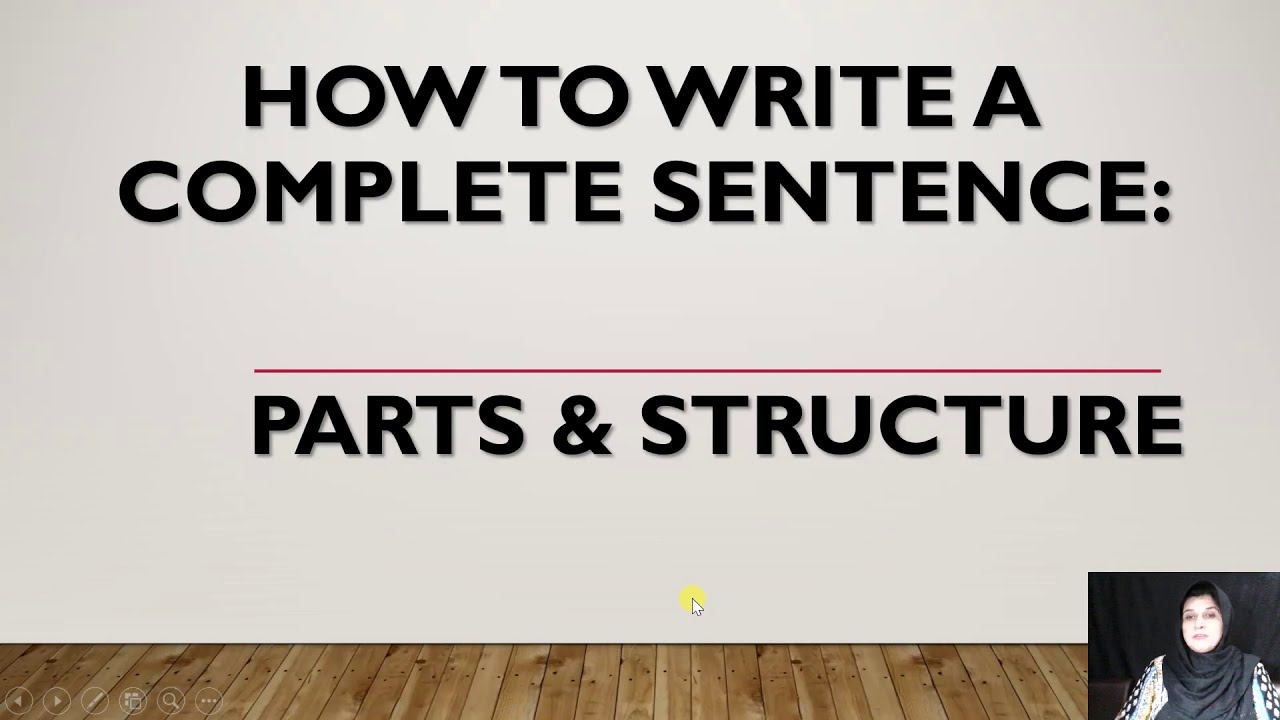 How to Write a Complete Sentence | Learning with Ambreen - YouTube