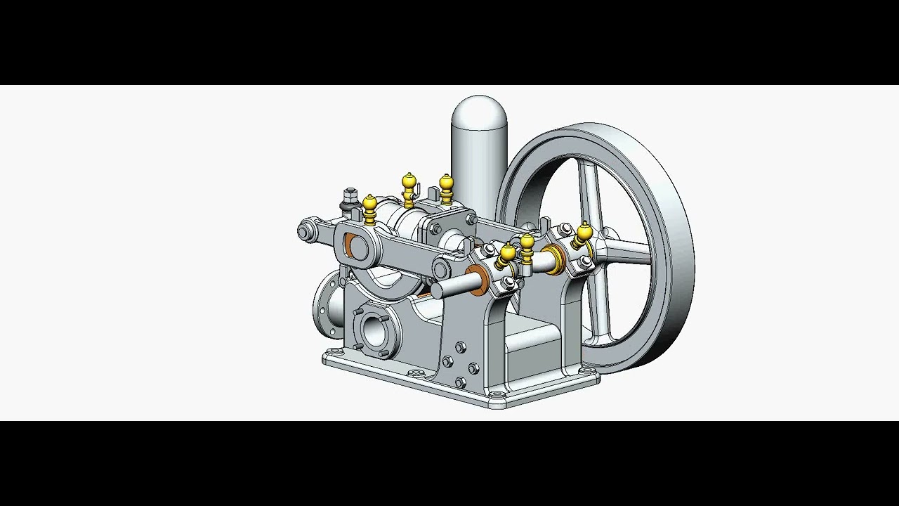 A MODEL OF A WATER PRESSURE ENGINE OF THE 1870'S - 1 - YouTube