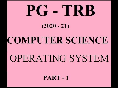 TN PG TRB Computer science Operating Systems MCQ answer - YouTube