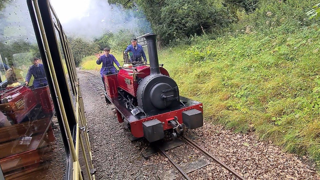 Bala Lake railway, Steam engine run around. - YouTube