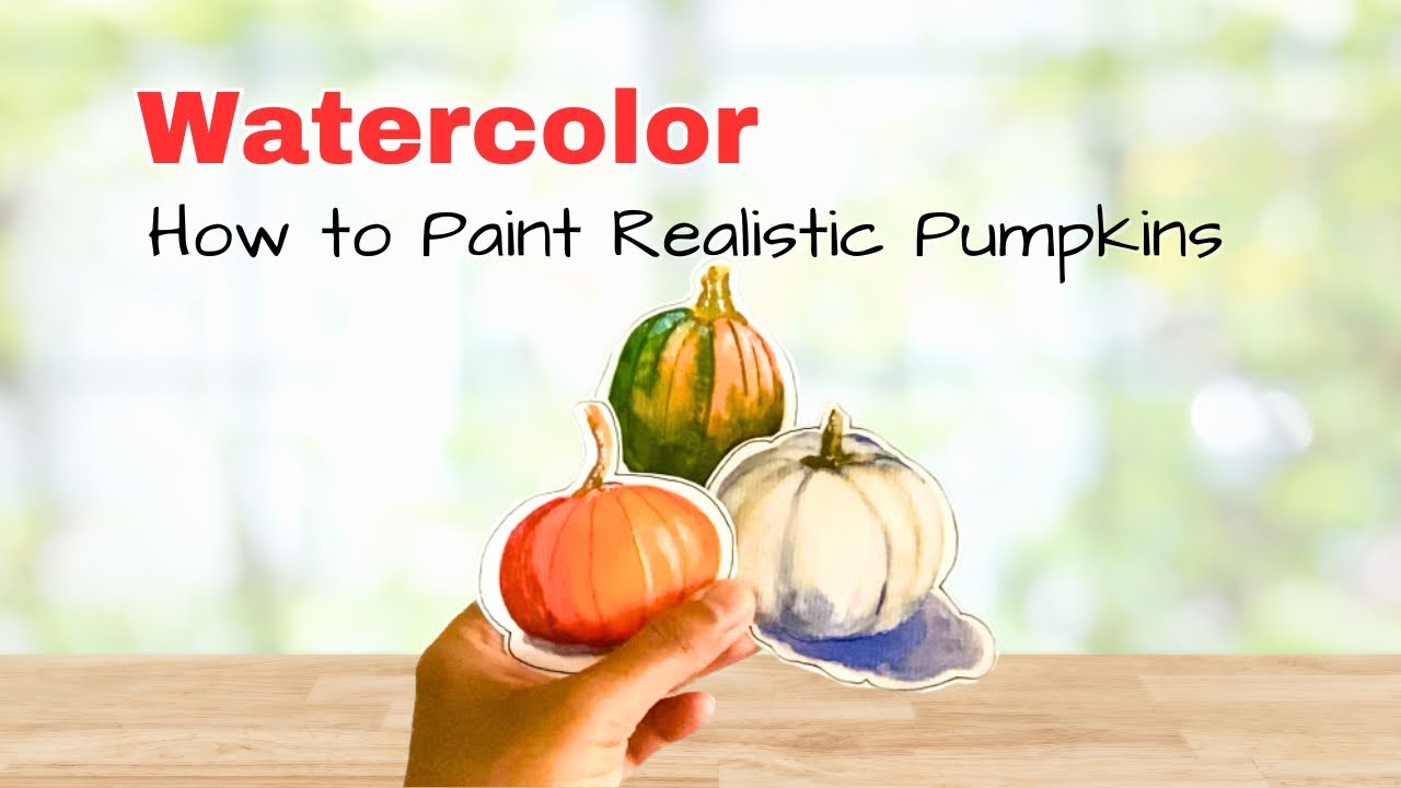 Watercolor Pumpkin Tutorial | Watercolour Pumpkins - YouTube