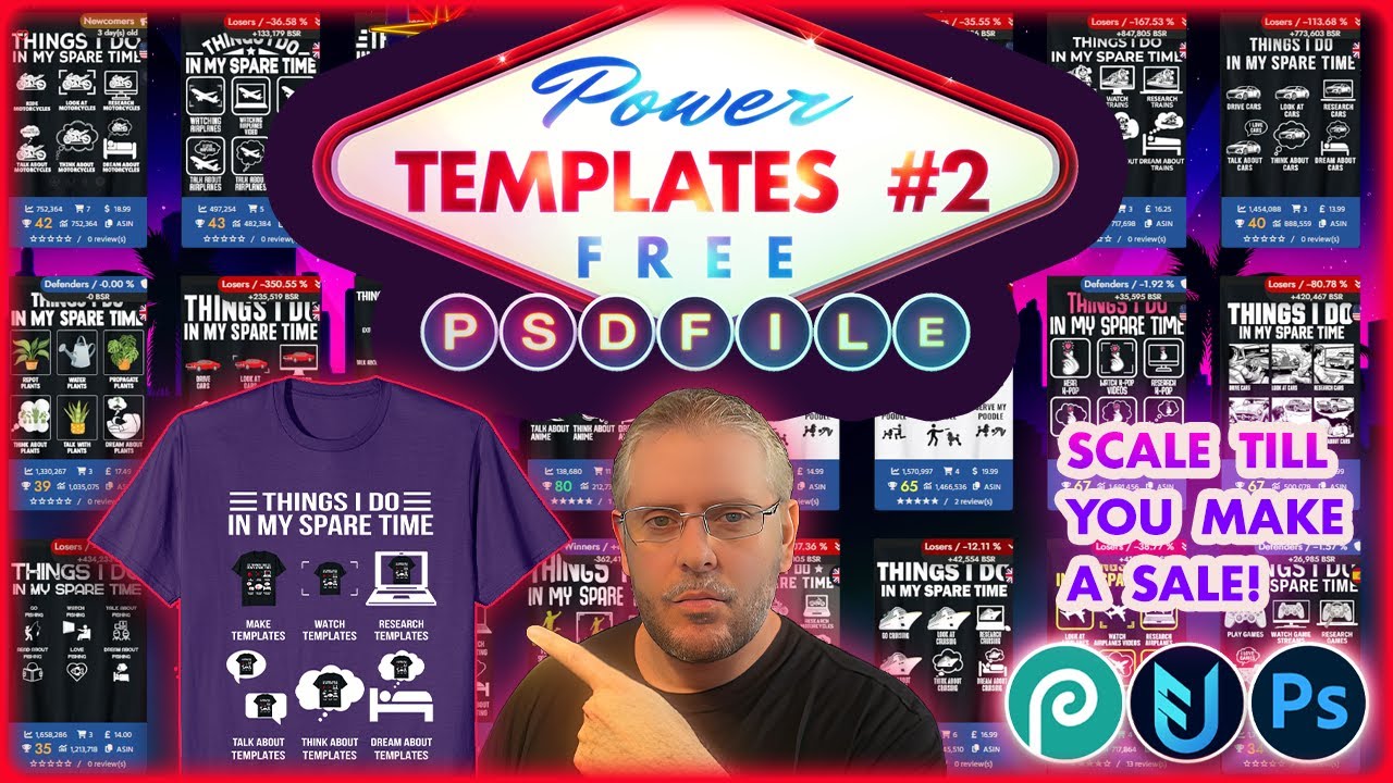 Power Templates #2 - Free PSD File to scale designs - Photoshop ...