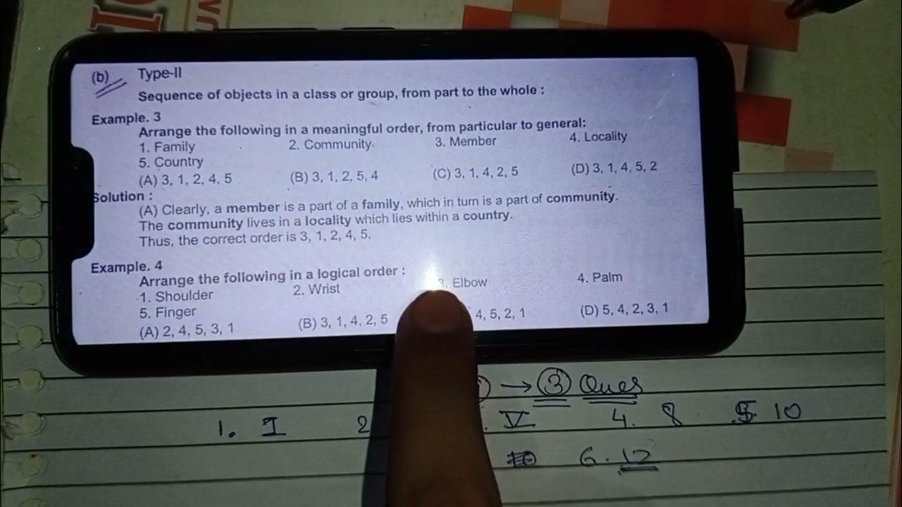 Logical Sequence of Words :- 01 - YouTube