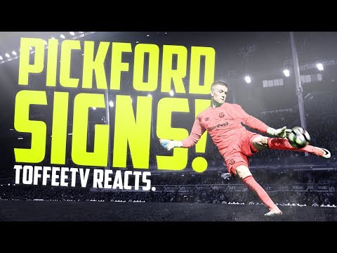 Jordan Pickford Signs For Everton - YouTube