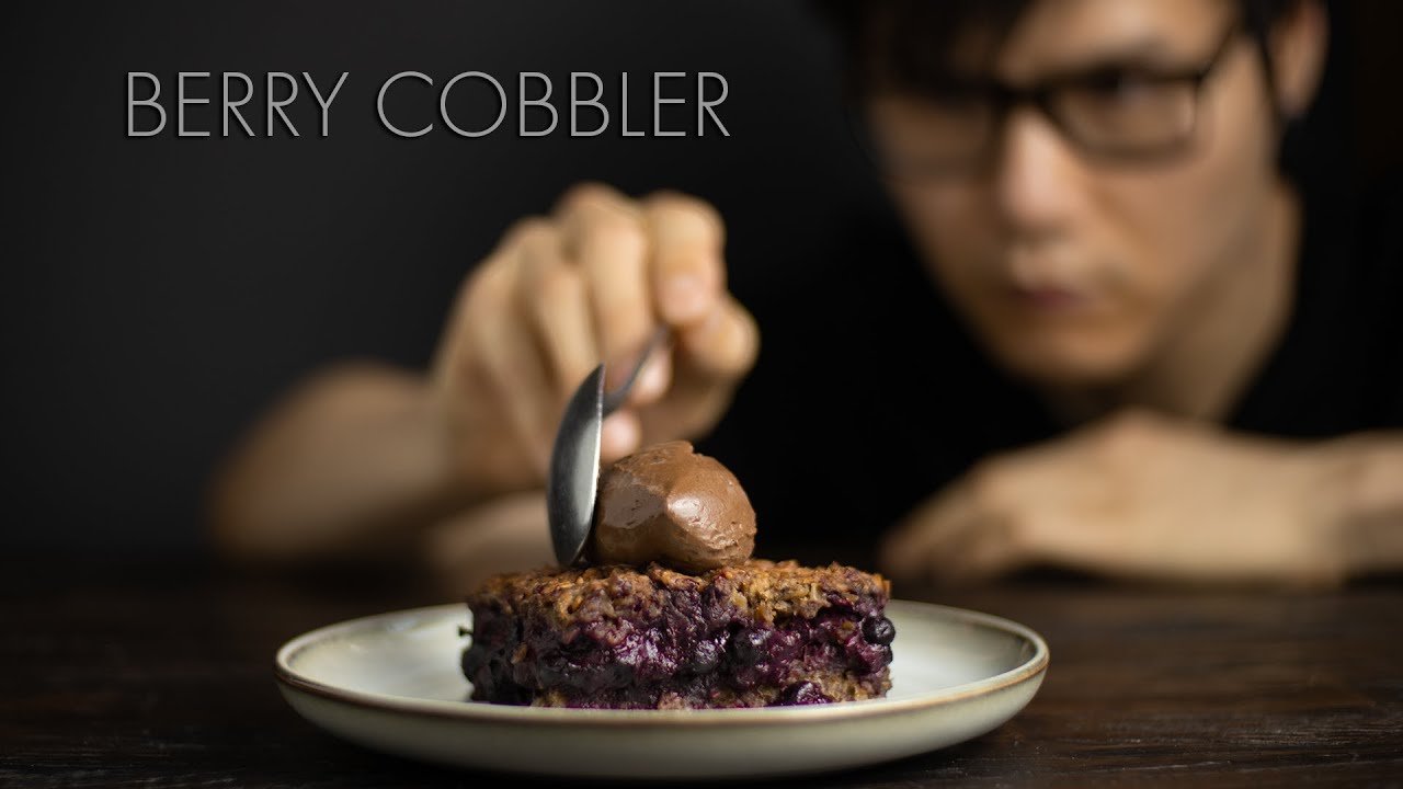 The Perfect Dessert Combo: Vegan Fruit Cobbler & Chocolate Mousse - YouTube