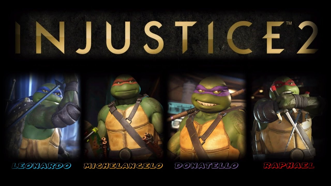 Injustice 2: TMNT Edition 🐢 - Leonardo ⚔️/ Michelangelo 🛹/ Donatello 💻 ...
