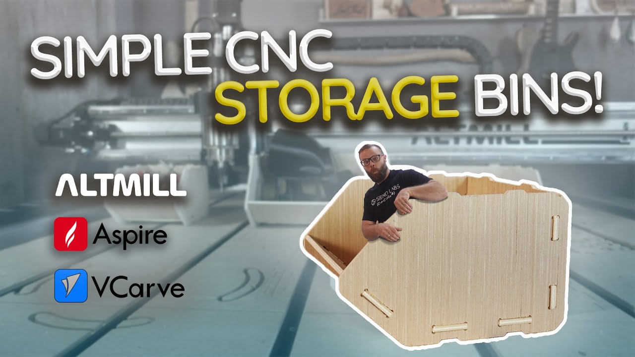 Simple CNC Project: Storage Bins - YouTube