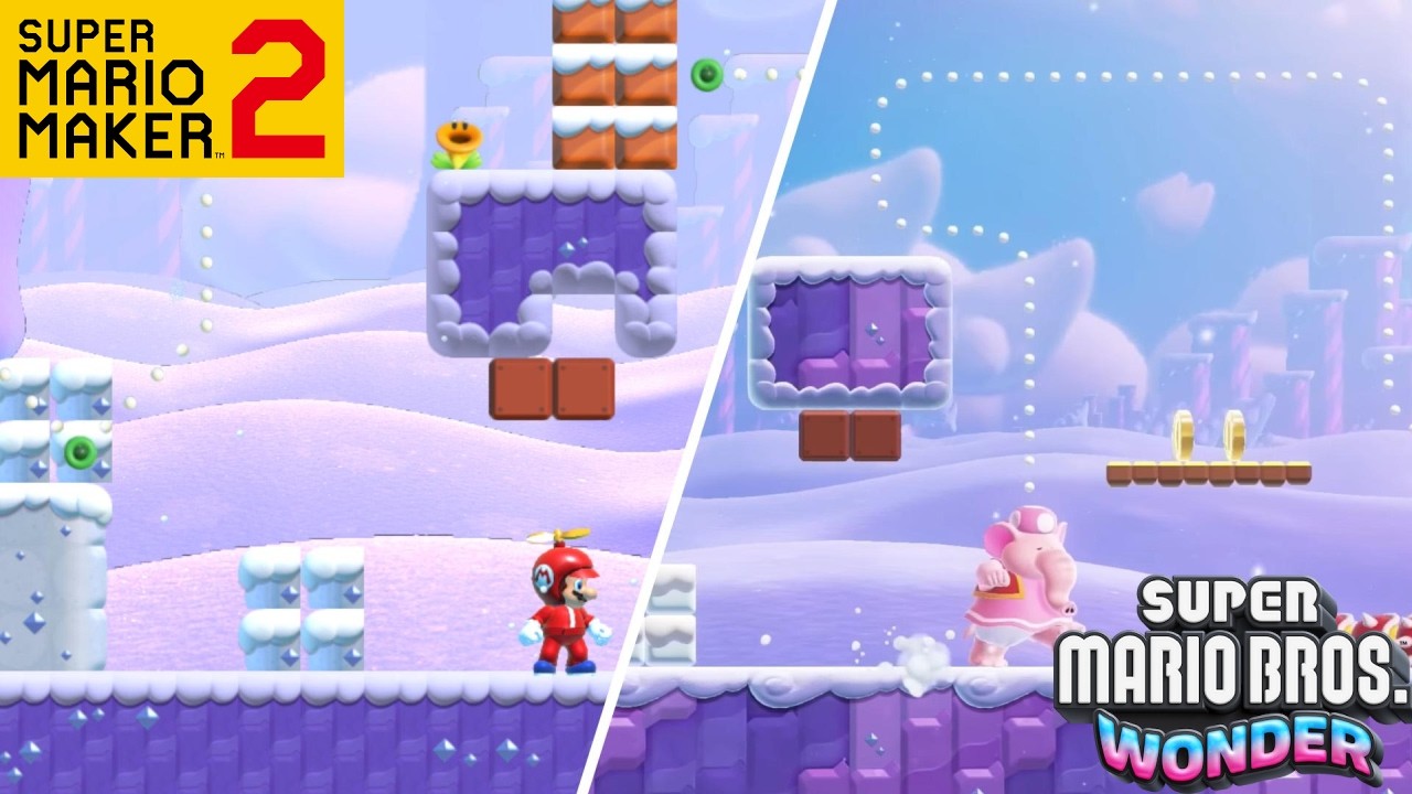 Super Mario Bros Wonder Poki Pede Pass Remake In Super Mario Maker 2 ...