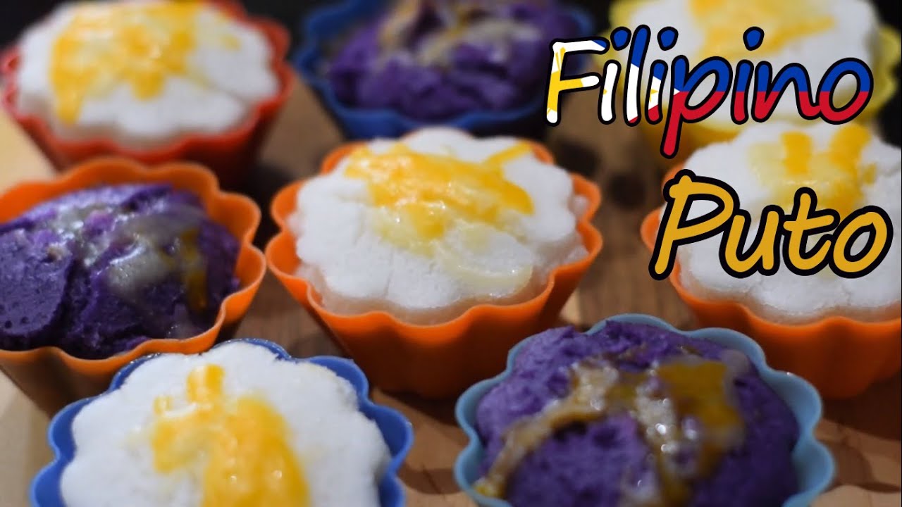How to Make Authentic Filipino Steamed Rice Cake (Puto) - YouTube