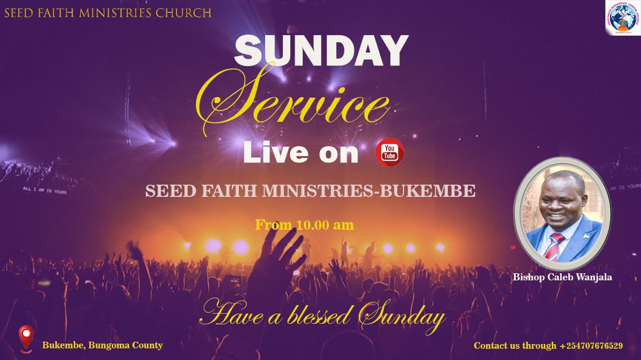 SUNDAY SERVICE LIVE AT SEED FAITH MINISTRIES BUKEMBE WITH BISHOP CALEB ...