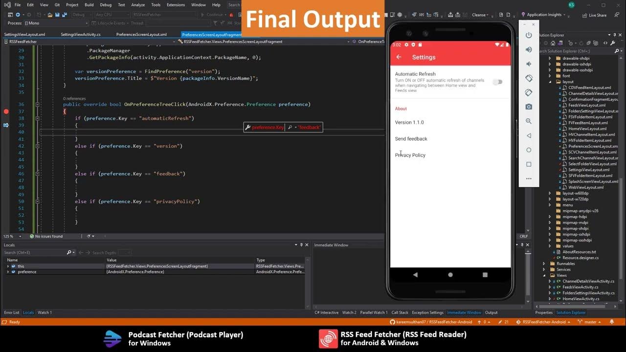 How To Add Preferencescreen To Xamarinandroid App Youtube