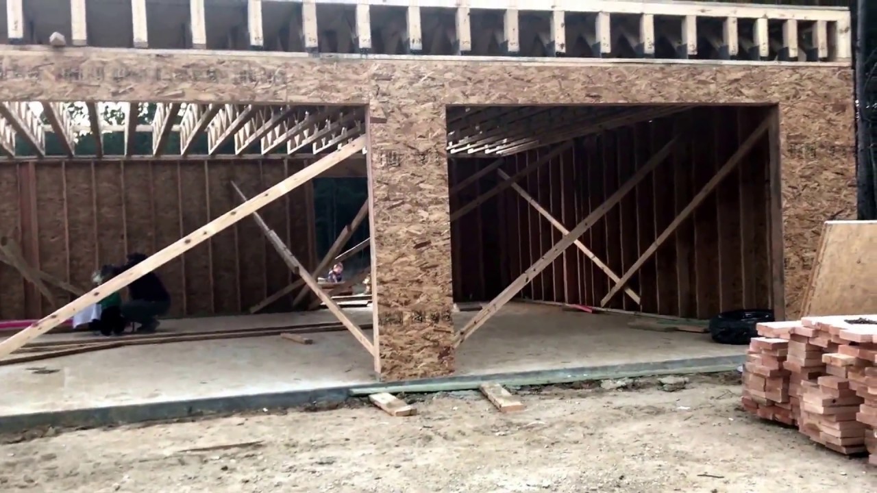Framing the Garage - Part 1 - YouTube