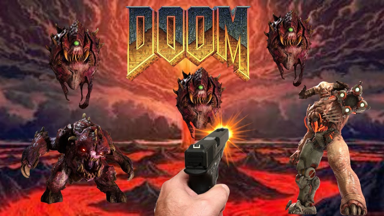 Playing 2 (DOOM) Games but in Roblox... - YouTube