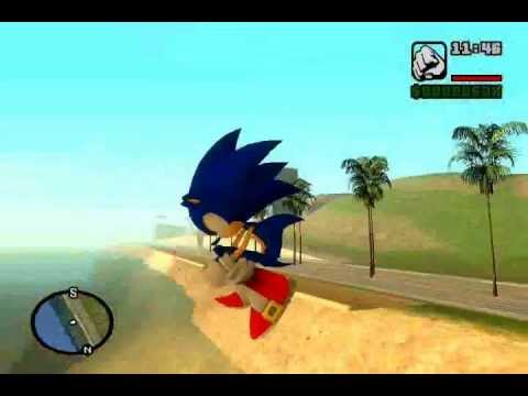 GTA SA - Sonic The Hedgehog - MOD - New Animations - YouTube