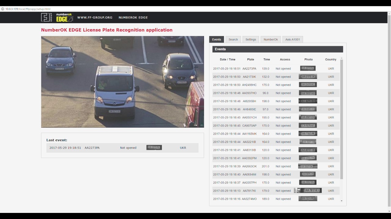 LPR application NumberOK EDGE for Axis camera - YouTube
