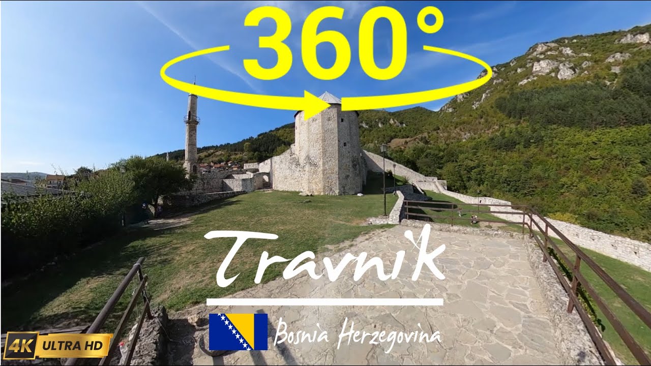 🇧🇦 Explore Travnik in 360 VR | Bosnia’s Historic Gem | Virtual Walking ...