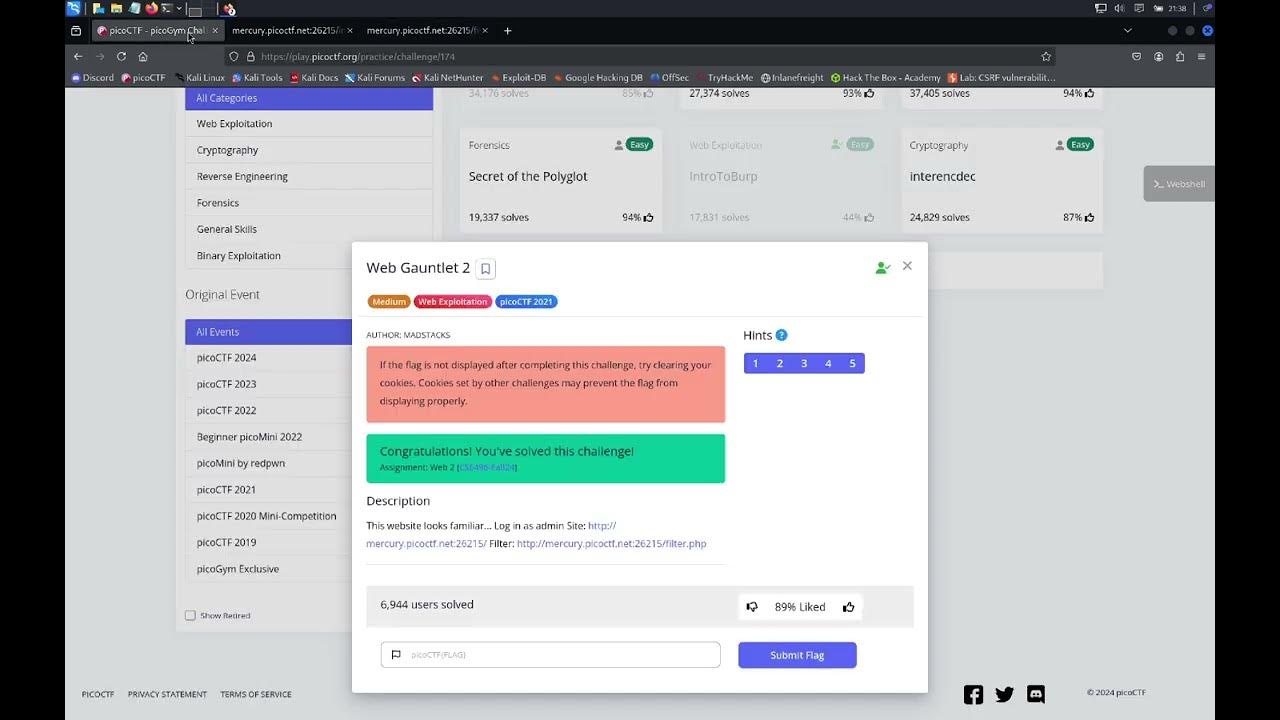 7. Web Gauntlet 2 | picoCTF Walkthrough - YouTube