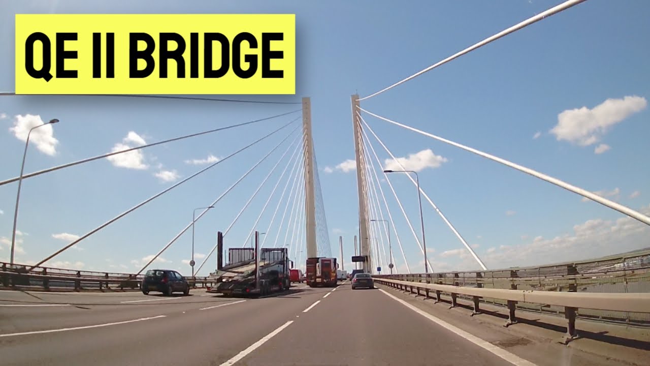 Queen Elizabeth II Bridge - The Dartford Crossing (A282) - YouTube