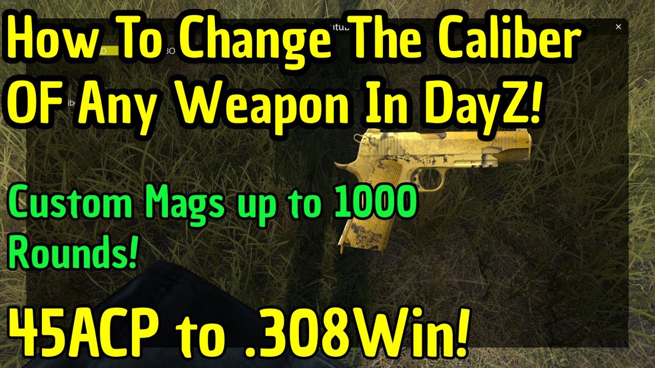 How To: Change the caliber of ANY gun in DayZ! (Configs Included) - YouTube