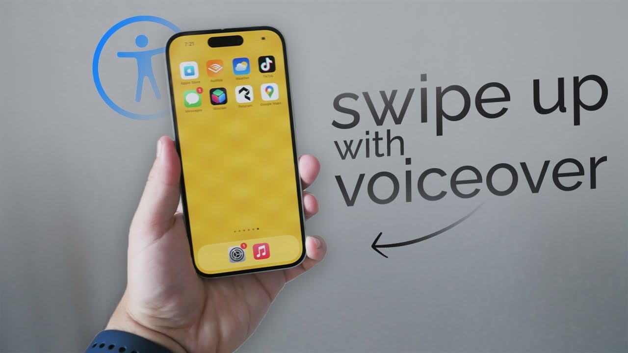 How to Swipe Up with Voiceover on iPhone (tutorial) - YouTube