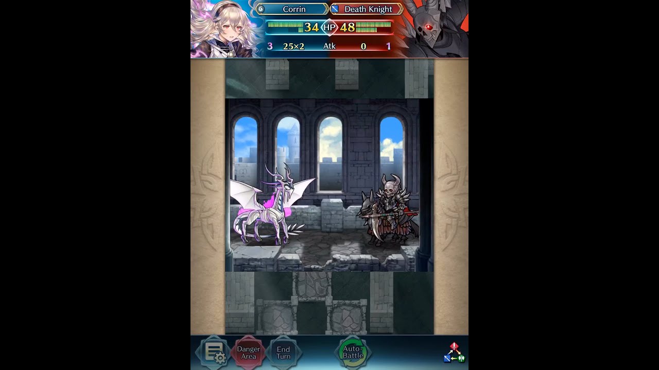 Fire Emblem Heroes GHB Fallen Female Corrin Vs Death Knight solo - YouTube