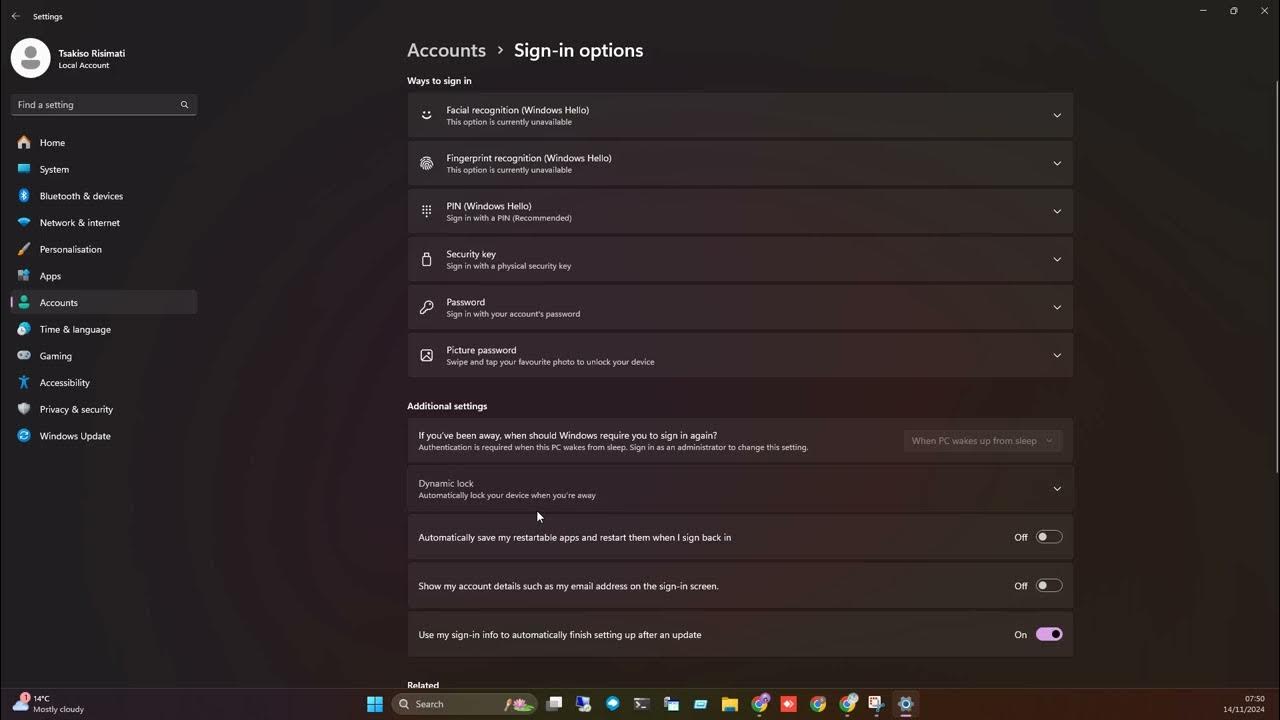 How to automatically lock your pc using Dynamic lock - YouTube