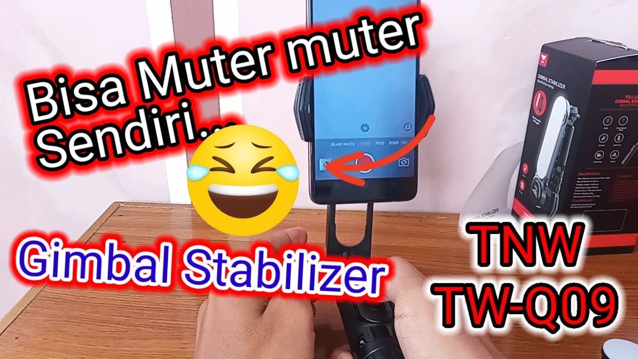 Tutorial Cara Menggunakan Gimbal Stabilizer TNW TW-09 pada Smartphone - YouTube