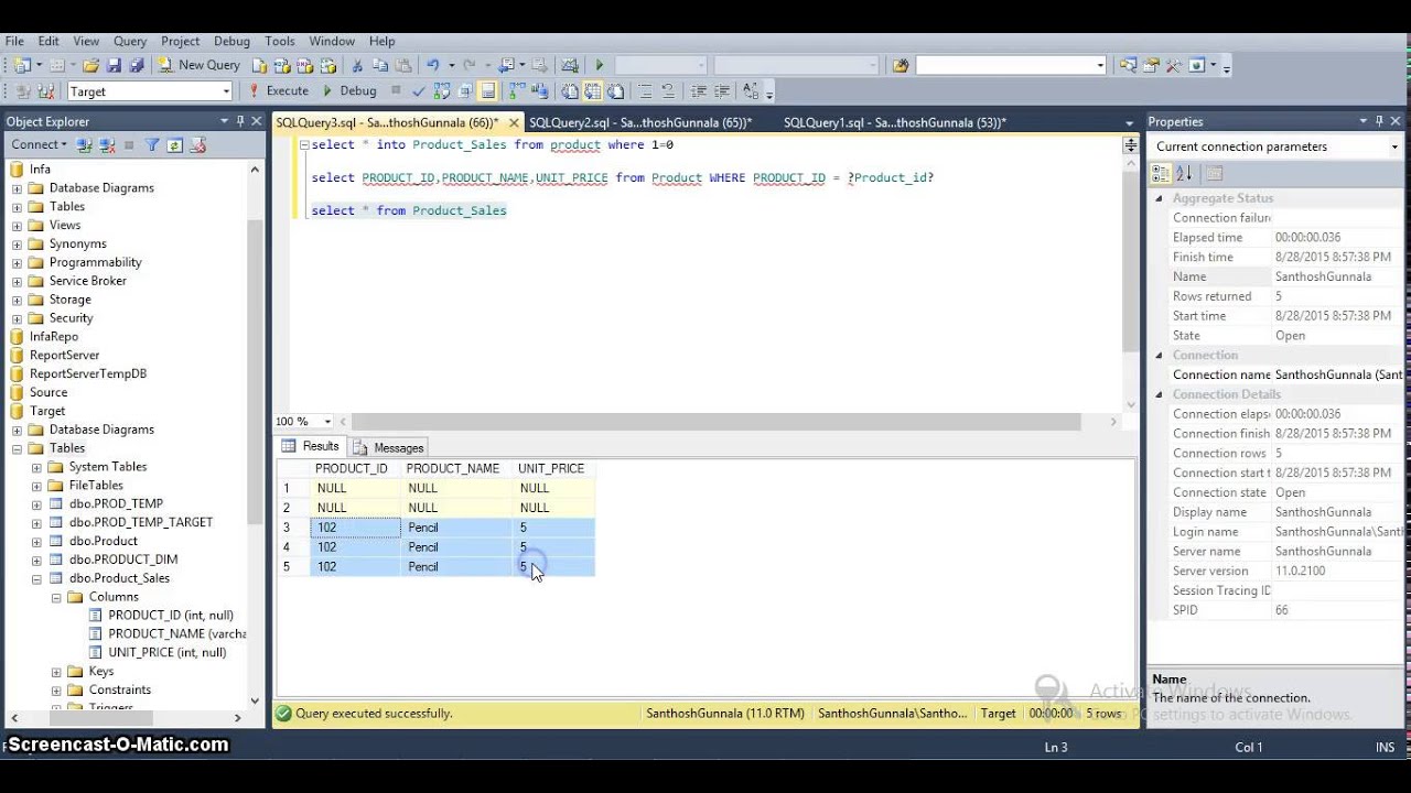 Static Sql Transformation In Informatica 2 Youtube