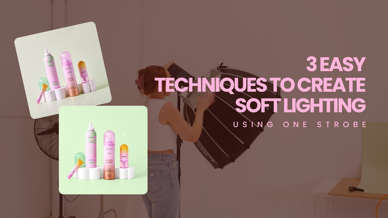 3 way to achieve SOFT lighting with ONLY 1 strobe - YouTube