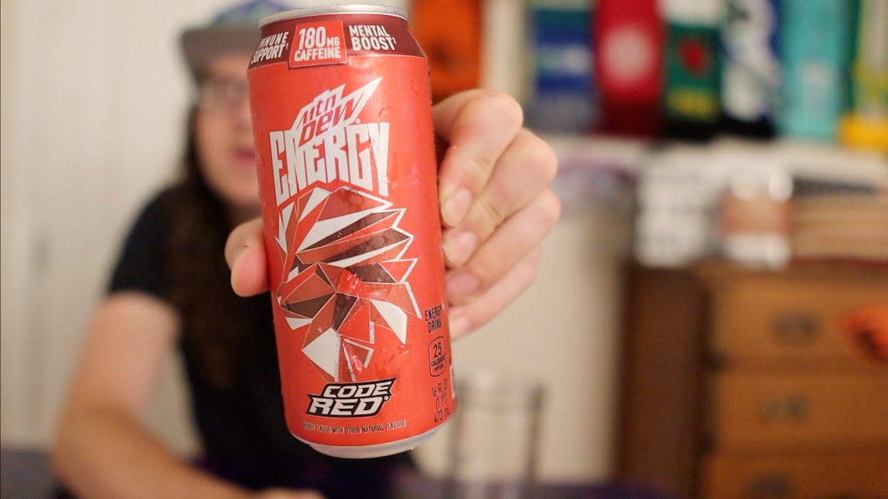 Code Red Mountain Dew energy drink Review - YouTube