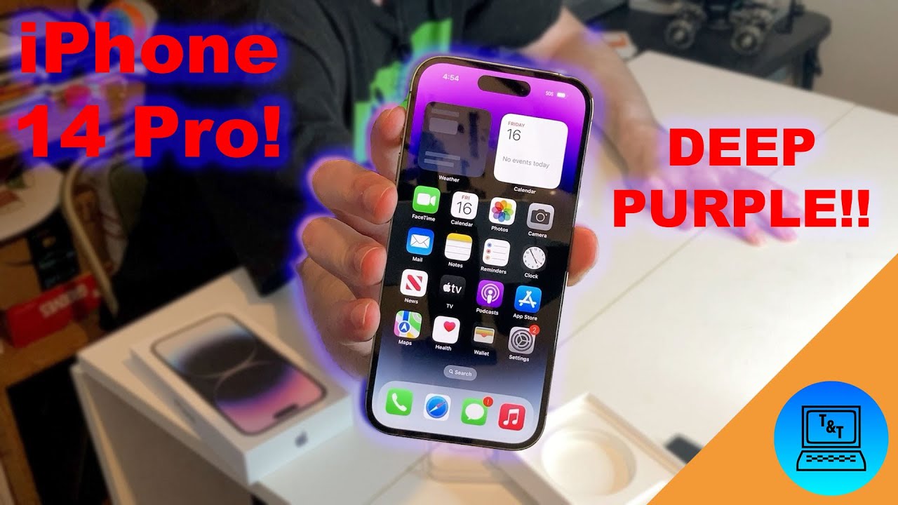 iPhone 14 Pro DEEP PURPLE First Impressions!!! - YouTube