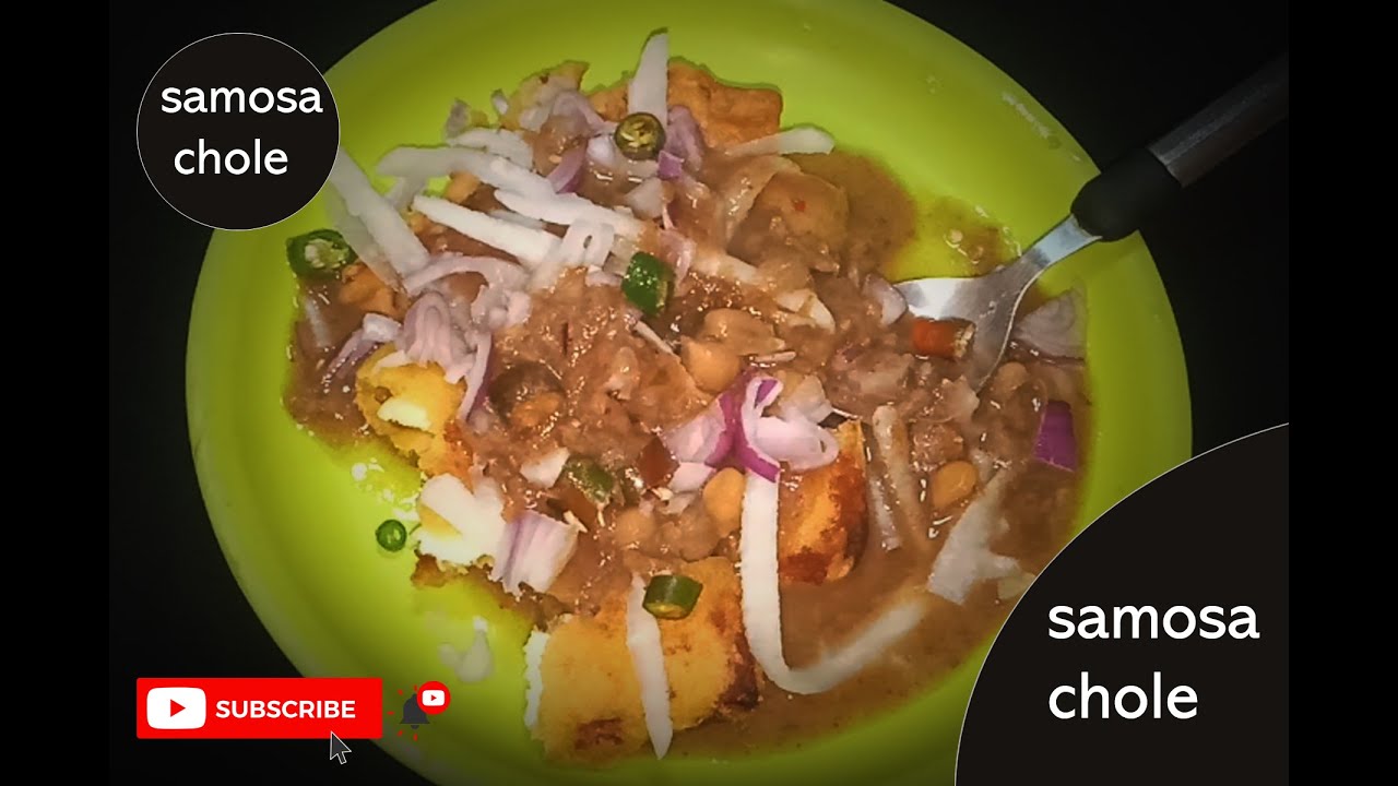 Chole samosa recipe - YouTube