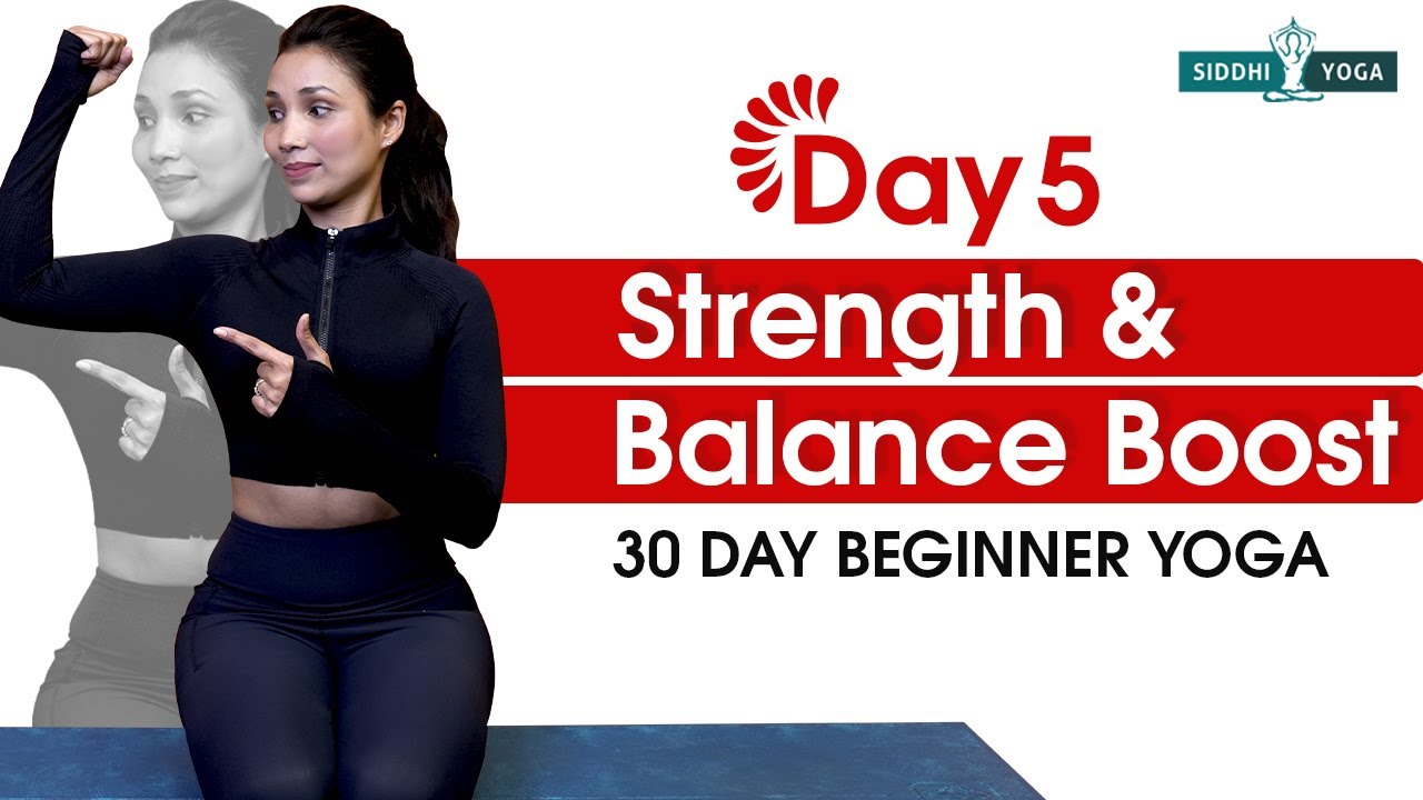 Day 5: Standing Poses for Balance & Strength | 20 Min Yoga for ...