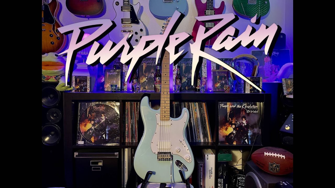 Novice Improvisation To Purple Rain ☔️ on my EMG loaded Prince Strat 💜 ...