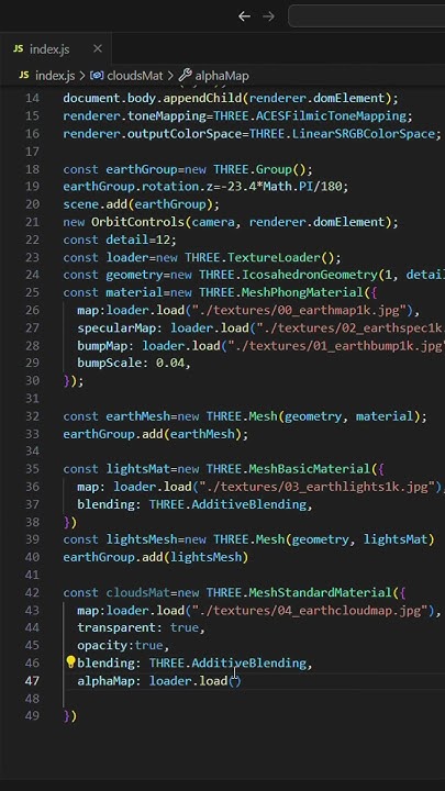 Making The Earth In Javascript Threejs 3d Javascript Coding